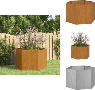 vidaXL Vidaxl - Jardini&egrave;re Rouill&eacute; 60x60x45 cm Acier corten - Jardinier - Bac &agrave; Fleurs - Pot De Fleurs Ext&eacute;rieur - Acier Corten - Jardini&egrave;re Rustique