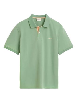 GANT polo &agrave; col v - Vert