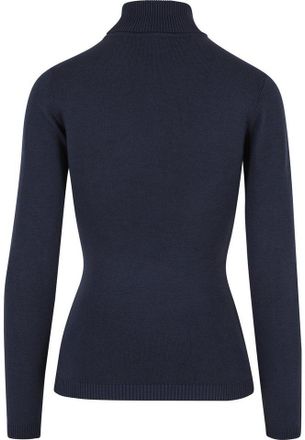 Urban Classics Rundhalspullover Urban Classics Damen Ladies Knitted Turtleneck Sweater (1-tlg)