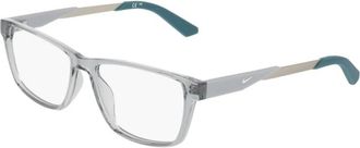 Nike unisex, Accessoires, Gris, Taille: 54 MM Lunettes de vue rectangulaires