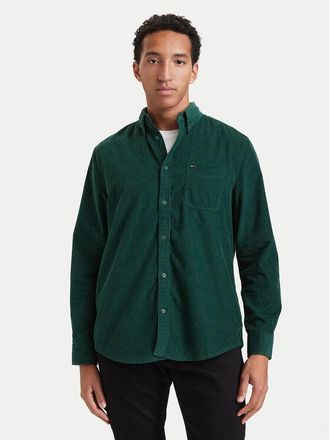 Tommy Jeans Hemd DM0DM23517 Dunkelgr&uuml;n Regular Fit
