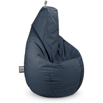 Happers Happers - Pouf Poire Naylim Mate Gris P&eacute;trole xl