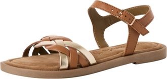 Tamaris Sandalette Damen Flach braun,EU 37