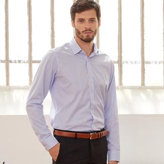 Bexley Geoffroy - Chemise homme blanc et bleu