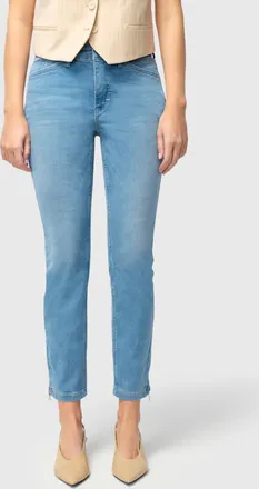 MAC Broeken 7/8-Jeans MAC Dream Chic, Damen, Gr. 36, L&auml;nge 27, blau (classy grau blau wash), Denim/Jeans, Obermaterial: 89% Baumwolle, 9% Polyester, 2% Elasthan, 