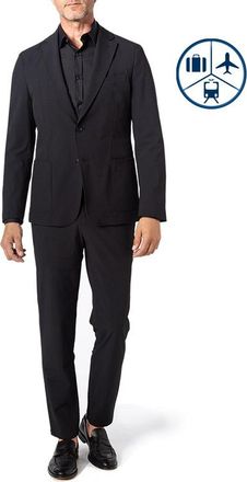 HUGO BOSS Herren Anzug schwarz Slim Fit