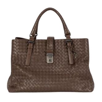 Bottega Veneta Sac &agrave; main Roma Pre-owned - Femme - Pre-owned - Brun - Taille: ONE Size