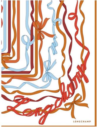 Longchamp Femme, Accessoires, Multicolore, Taille: ONE Size Rubans Silk Scarf 50