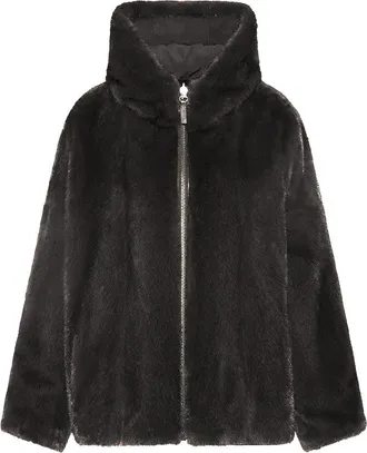 Yves Salomon Reversible Mink Coat - Black