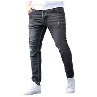 Generic DUHENWU Jean pour homme - Coupe droite - L&eacute;ger - D&eacute;contract&eacute; - Stretch - Pantalon cargo - Coupe ajust&eacute;e - Pantalon de jogging confortable - Avec poche