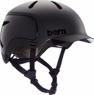 Bern Watts 2.0 Fahrradhelm, Matte Black, LRG