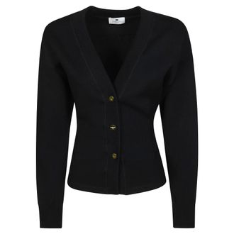 Elisabetta Franchi Femme, Pulls, Noir, Taille: 42 FR Maglia Tricot
