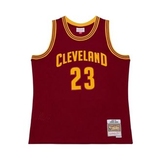 Mitchell & Ness Maillot LeBron James Cleveland Cavaliers 2015 - Homme - Sport - Rouge - Taille: M
