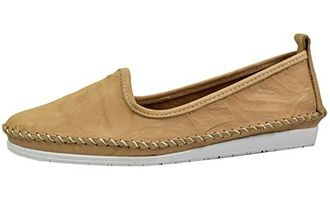 Andrea Conti Mocassins pour Femme 0027449, Pointure:42 EU, La Couleur:Beige