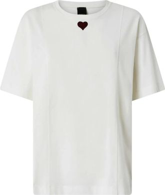 Pinko Pinko, Femme, Tops, Blanc, Taille: 36 FR Tortino T-Shirt