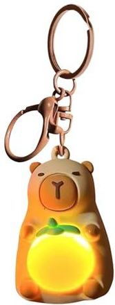 Generic Joli porte-cl&eacute;s - Pendentif lumineux super mignon, porte-cl&eacute;s amusant en forme de poup&eacute;e pour sacs, sacs &agrave; dos et cl&eacute;s, adorable porte-cl&eacute;s animal pou