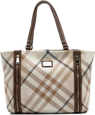 Burberry Shopper - Supernova Check Canvas Tote - Gr. unisize - in Braun - für Damen