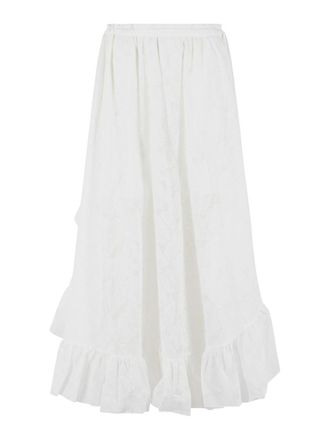 Zimmermann Jupe Midi - Blanc