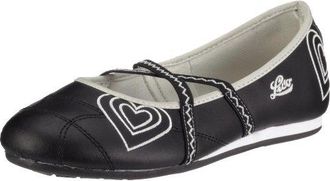 Lico gina 450004, Ballerines Fille - Noir - Schwarz (Schwarz-Silber), Taille 38