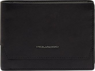 Piquadro Homme, Accessoires, Noir, Taille: ONE Size Portefeuille avec fen&ecirc;tre didentification rabattable