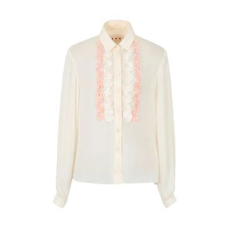 Marni Damen, Blusen & Hemden, Wei&szlig;, LGr&ouml;&szlig;e