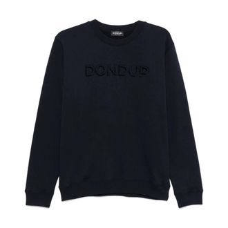Dondup Homme, Sweatshirts et sweats &agrave; capuche, Bleu, Taille: 2XL SweaT-shirt ras du cou coupe classique
