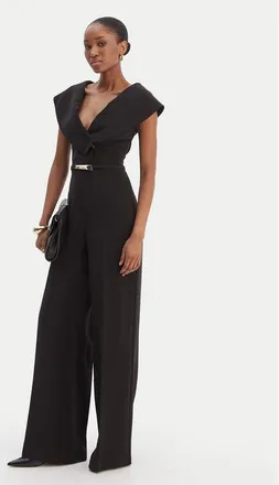 Simona Corsellini Jumpsuit P26CPTU00701 Schwarz Regular Fit