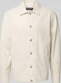 Marc O'Polo Loose Fit Overshirt aus Baumwoll-Leinen-Mix