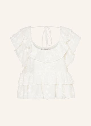 Dorothee Schumacher Dorothee Schumacher Blusenshirt Light Volumes Mit Spitze Und Volants weiss