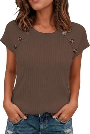 Generic T-shirts pour femme, t-shirt d&eacute;t&eacute; &agrave; manches courtes, t-shirt basique, haut de sport, t-shirt de sport, t-shirt de f&ecirc;te, t-shirt de sport, t-shirt basi