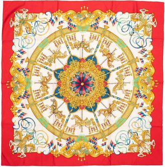 Herm&egrave;s T&uuml;cher & Schals - Scarf - Gr. unisize - in Rot - f&uuml;r Damen