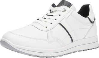Ara Homme Matteo Mocassin, Blanc/Bleu, 42 EU Large