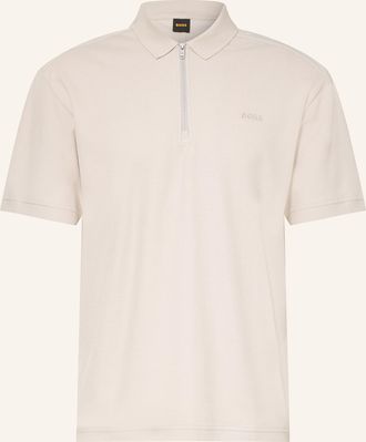 HUGO BOSS Jersey-Poloshirt Ribnylon beige