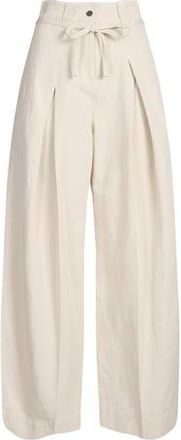HUGO BOSS Pantalon droit en coton et lin