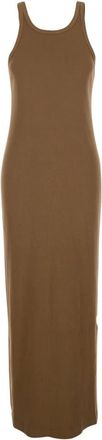 Jucca Femme, Robes, Brun, Taille: 40 FR Ribbed Sleeveless Dress