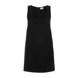 Saint Laurent Robe Base Bt19 - - Dresses - Damen - Schwarzk - M