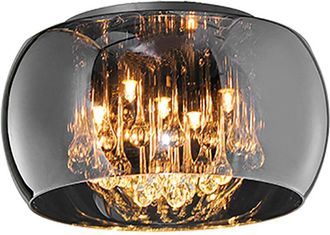Trio Plafonnier 5xg9 max 42w 40 cm verre chrome ip20 vapore 50216425 50216425 50216425 50216425