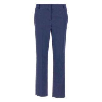 Marella Femme, Pantalons, Bleu, Taille: 46 FR Pantalon Bleu avec Fermeture Avant Cach&eacute;e