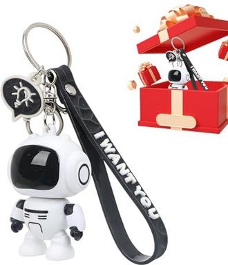 Generic Porte-cl&eacute;s de sac | Pendentif articul&eacute; mobile robot - Porte-cl&eacute;s design yeux lumineux pour sac &agrave; dos | pour sac &agrave; dos, sac d&eacute;cole, sac &agrave; main, maison,