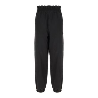 Moncler Femme, Pantalons, Noir, Taille: 40 FR Logo Pantalons de surv&ecirc;tement