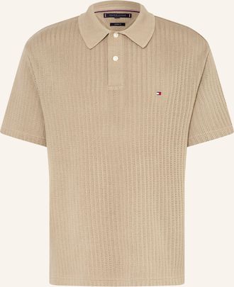 Tommy Hilfiger Strick-Poloshirt Classic Fit braun