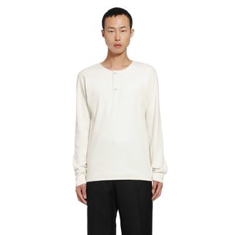 Christophe Lemaire Long Sleeve Henley T-Shirt