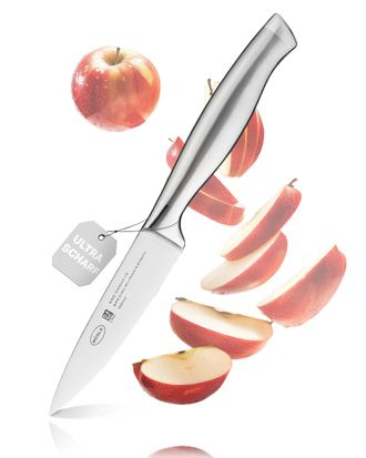 Rösle Spickmesser Basic Line 9cm - Hochwertiges Messer für Garnieren und Spicken von Fleisch, Küchenmesser mit Klingenspezialstahl, ergonomischer Edelstahlg