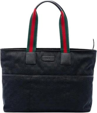 Gucci Pre-owned Canvas Tote Bag - - Pre-owned - Damen - Schwarzk - ONE SIZE