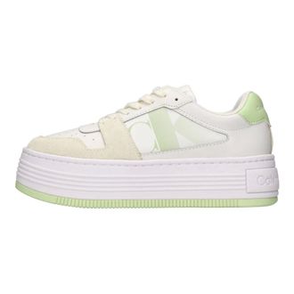 Calvin Klein Femme, Chaussures, Blanc, Taille: 40 EU Bold Flat Low
