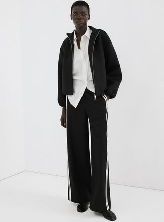 Mango Pantalon combin&eacute; rayures noir - Femme - XXS - MANGO