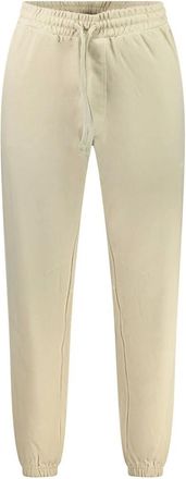 HUGO BOSS Homme, Pantalons, Beige, Taille: 2XL Pantalon de Sport en Coton Beige avec Broderie