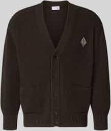 Lacoste Relaxed Fit Strickjacke aus Baumwoll-Mix Modell COTES PERLEES