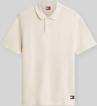 Tommy Jeans Relaxed Fit Poloshirt aus reiner Baumwolle