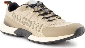 Bugatti Herren Schn&uuml;rschuhe beige Textil